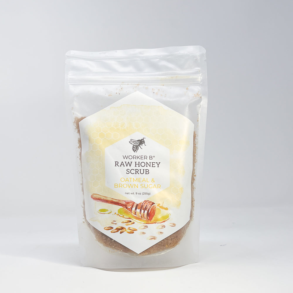Oatmeal and Brown Sugar Raw Honey Scrub – Worker B